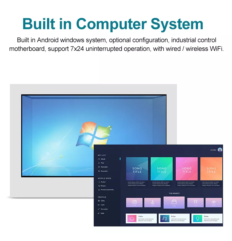 86 inch Large 3D Hologram Transparent LCD Display Box